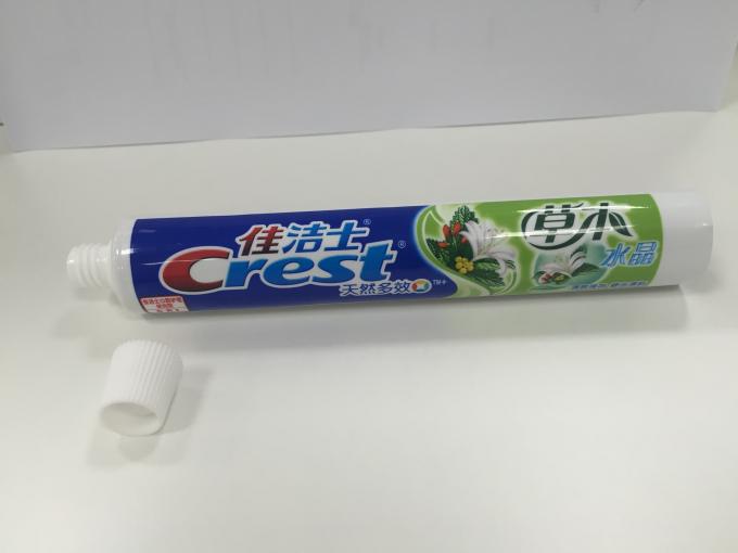 75ml ABL laminated round toothpaste tube with screw fez cap and gravure ...