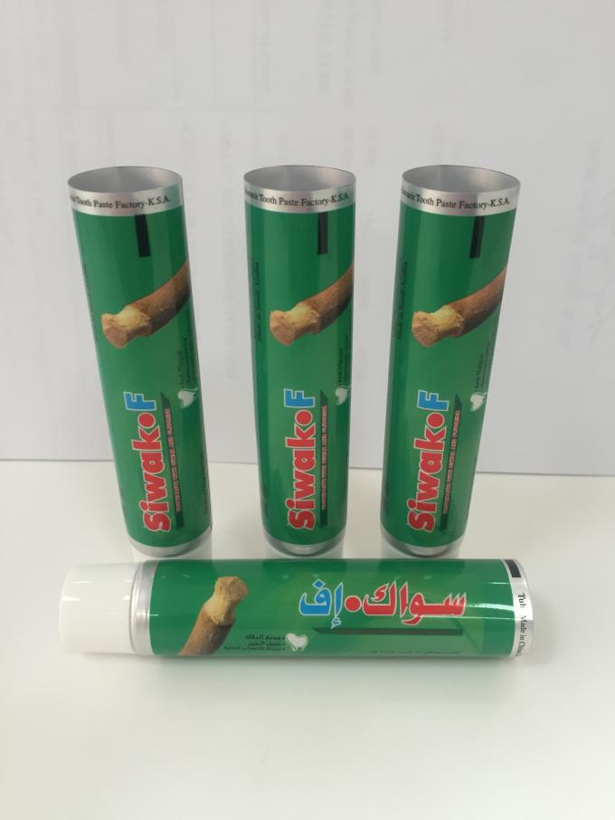 Silver Aluminum / Plastic Laminated Toothpaste Tubes Raw Packaging Material