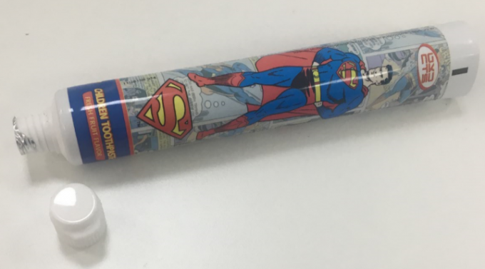 ABL Laminated Children Toothpaste Tube With Superman Pattern 250 Thickness