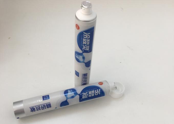 Toothpaste Round abl packaging / lami tube With Silver Web , DIA19*105.8mm