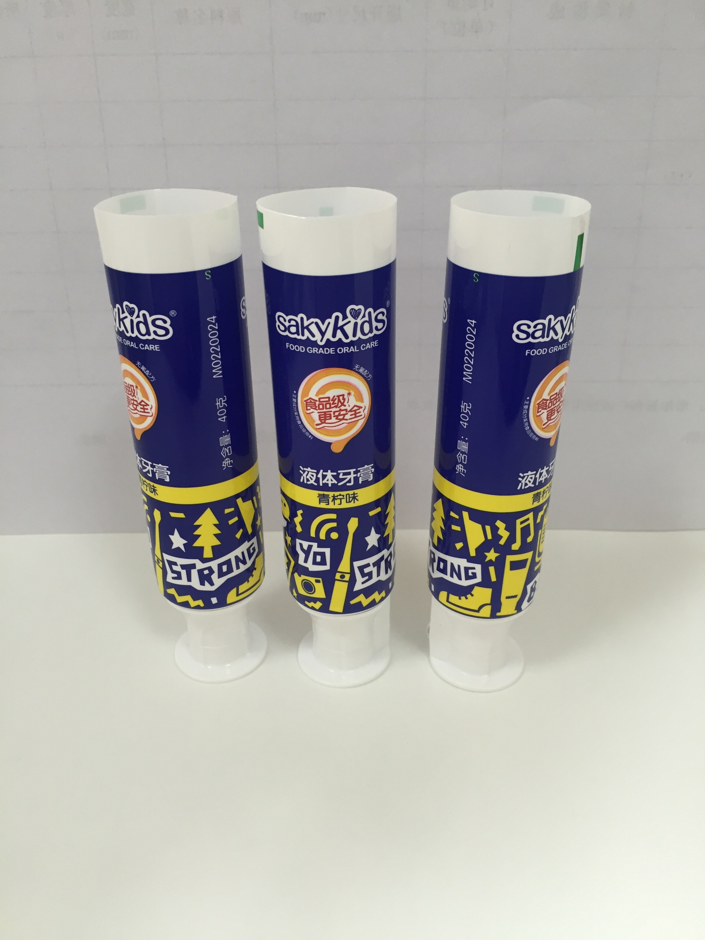 Plastic Laminated Barrier Round Toothpaste Tube Packaging With Offset ...