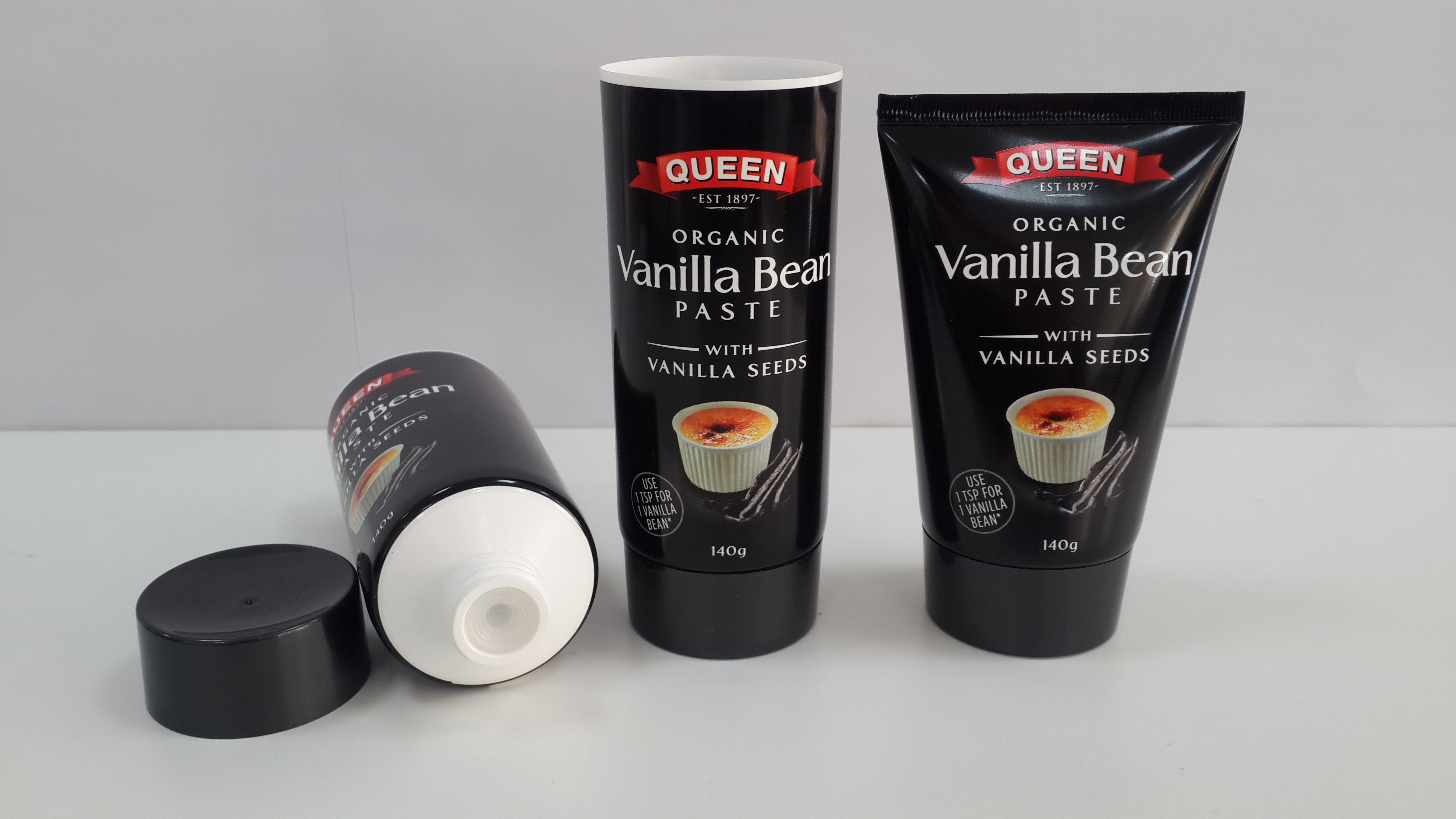 Soft Packaging Tubes Plastic With Inner Plug , Squeezing Safe 140g Tube ...