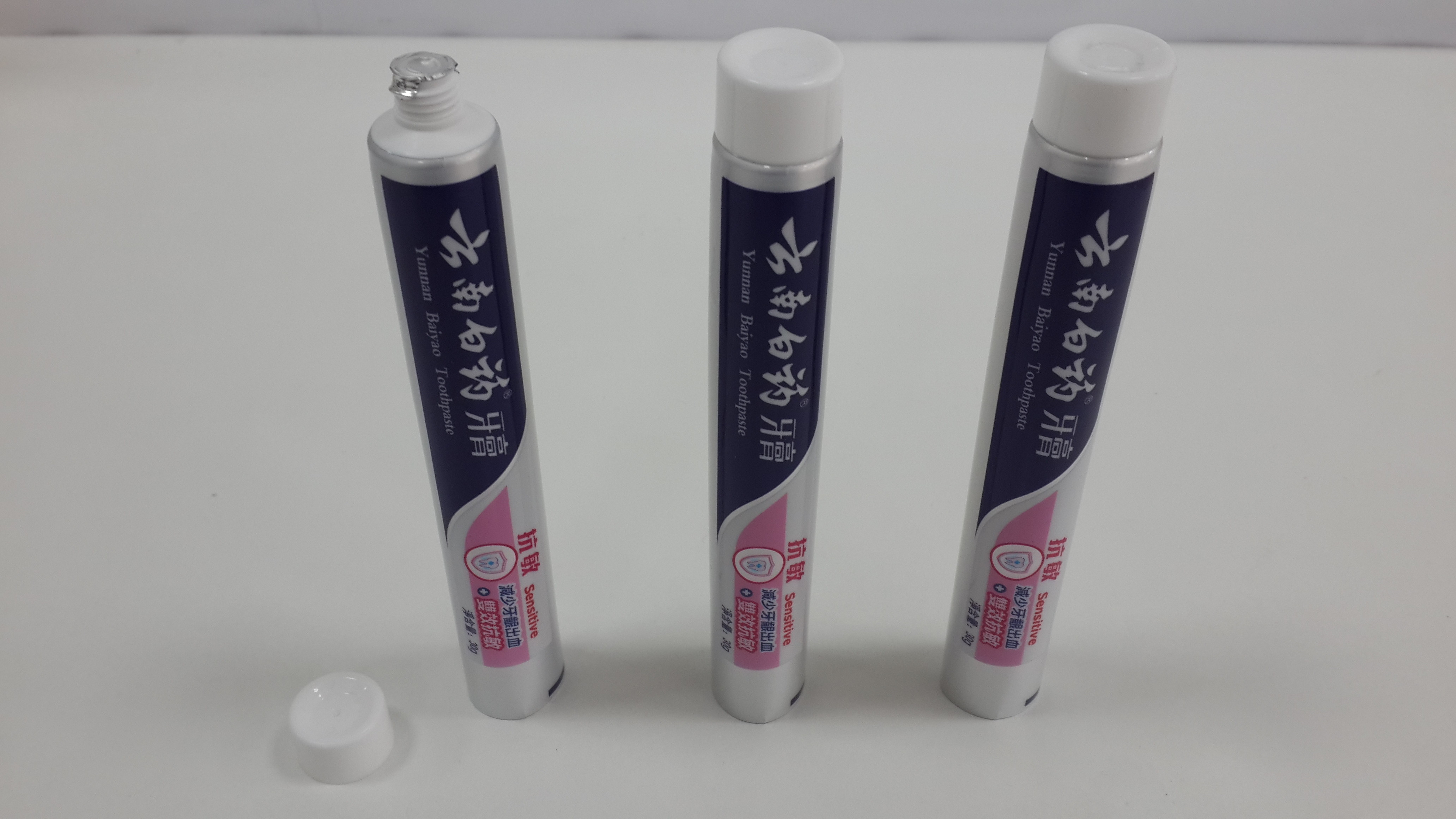 30g Tryout Sample Toothpaste Tube ISO GMP Standard Plastic Toothpaste ...