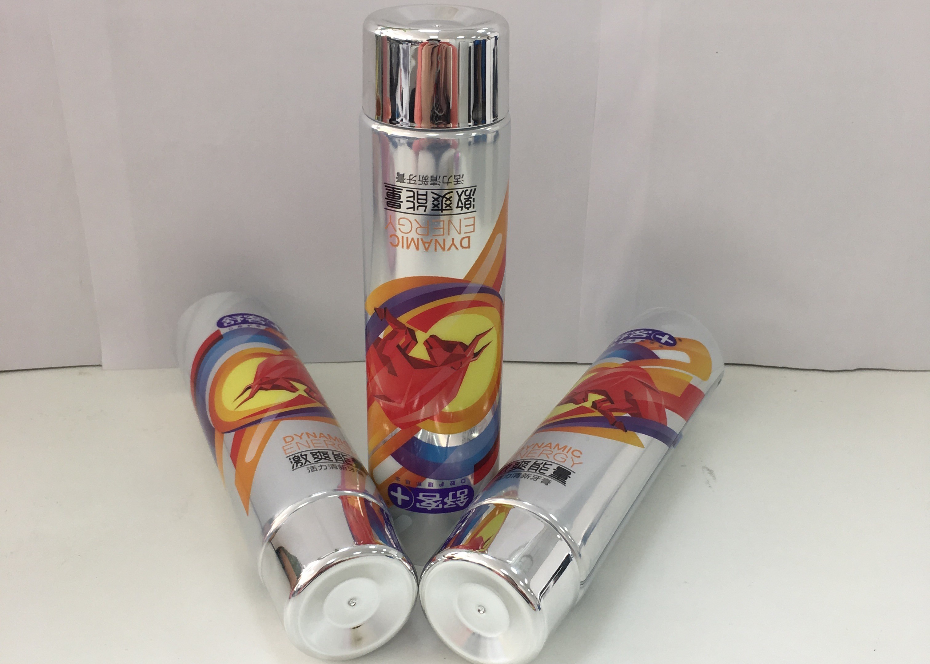 Squeezable Coating AL Laminated Toothpaste Containers With Metallic ...