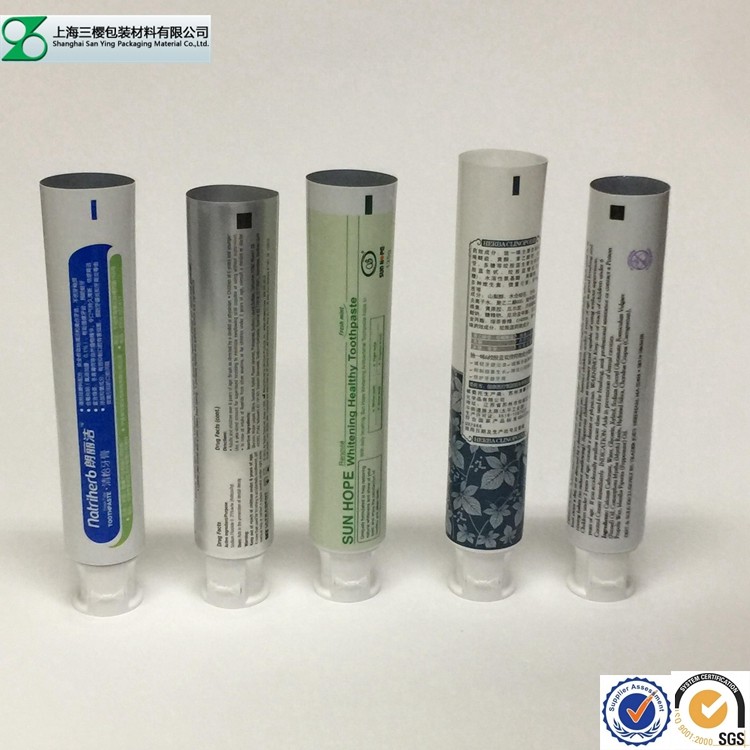 Laminated Cosmetic Tube Small Airless Empty Toothpaste Containers Round ...