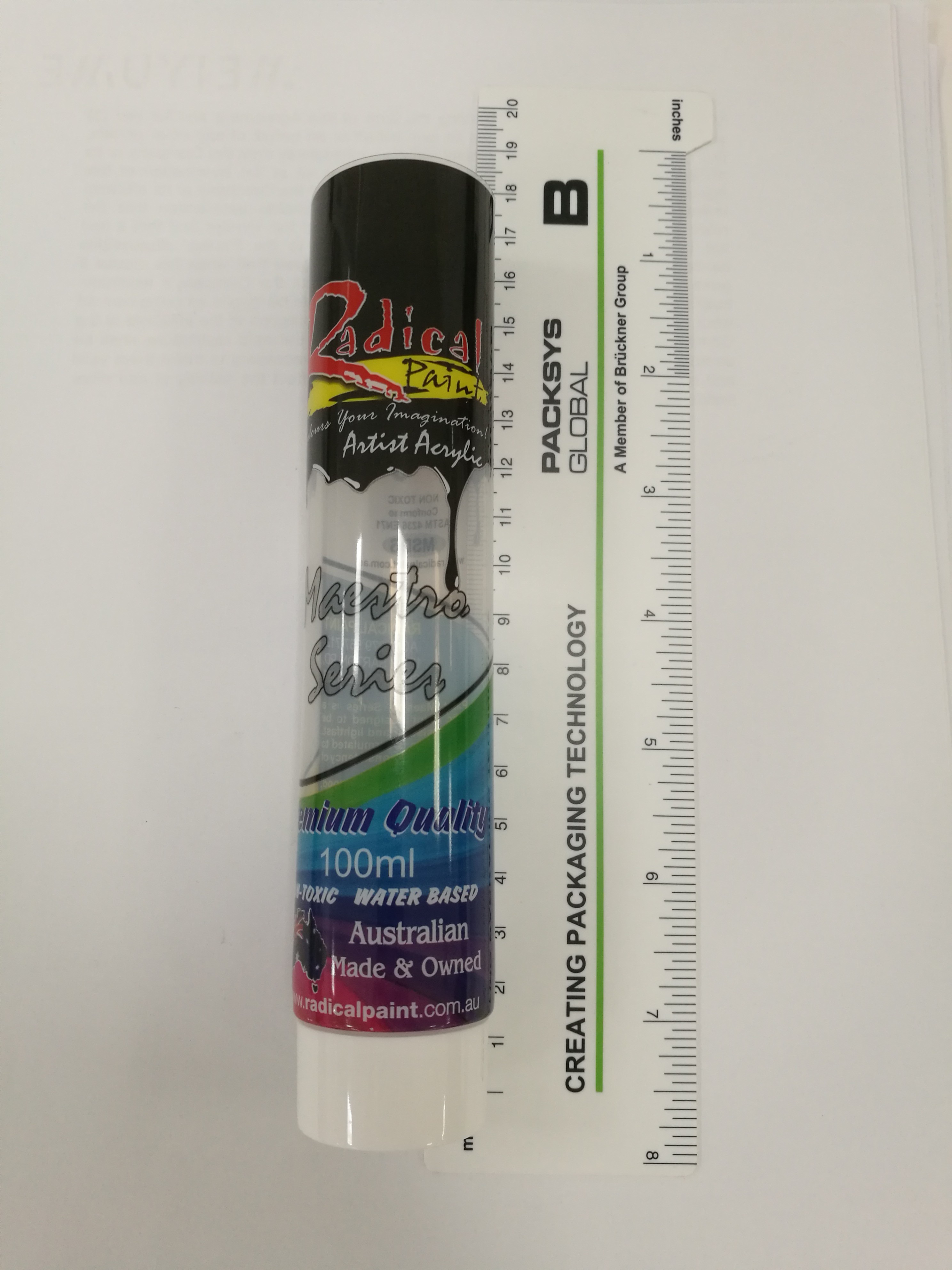 Transparent Color Acrylic Paint Pbl Tube Packaging Diameter 35 For 3 Oz