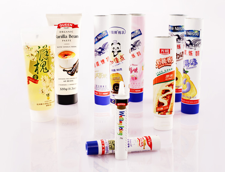 Round ABL PBL APT Laminated Food Packaging Tube For Condensed Milk ...